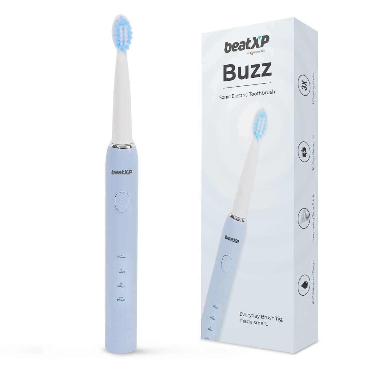 Buzz Electric Rechargeable Toothbrush Blue colour