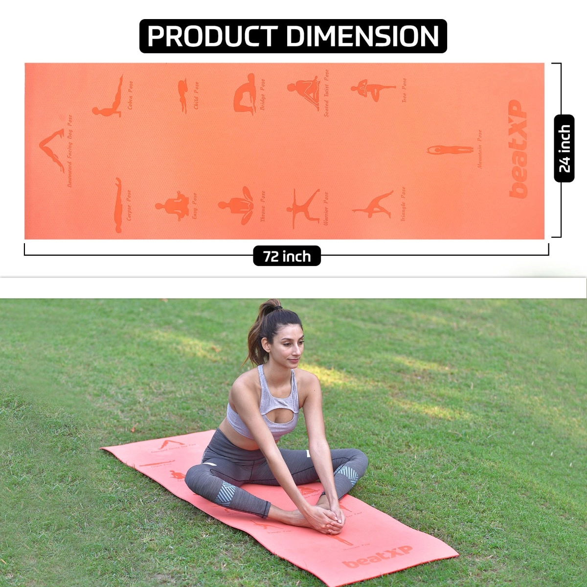 Yoga Asan Yoga Mat by beatXP| 6mm | Exercise Mat
