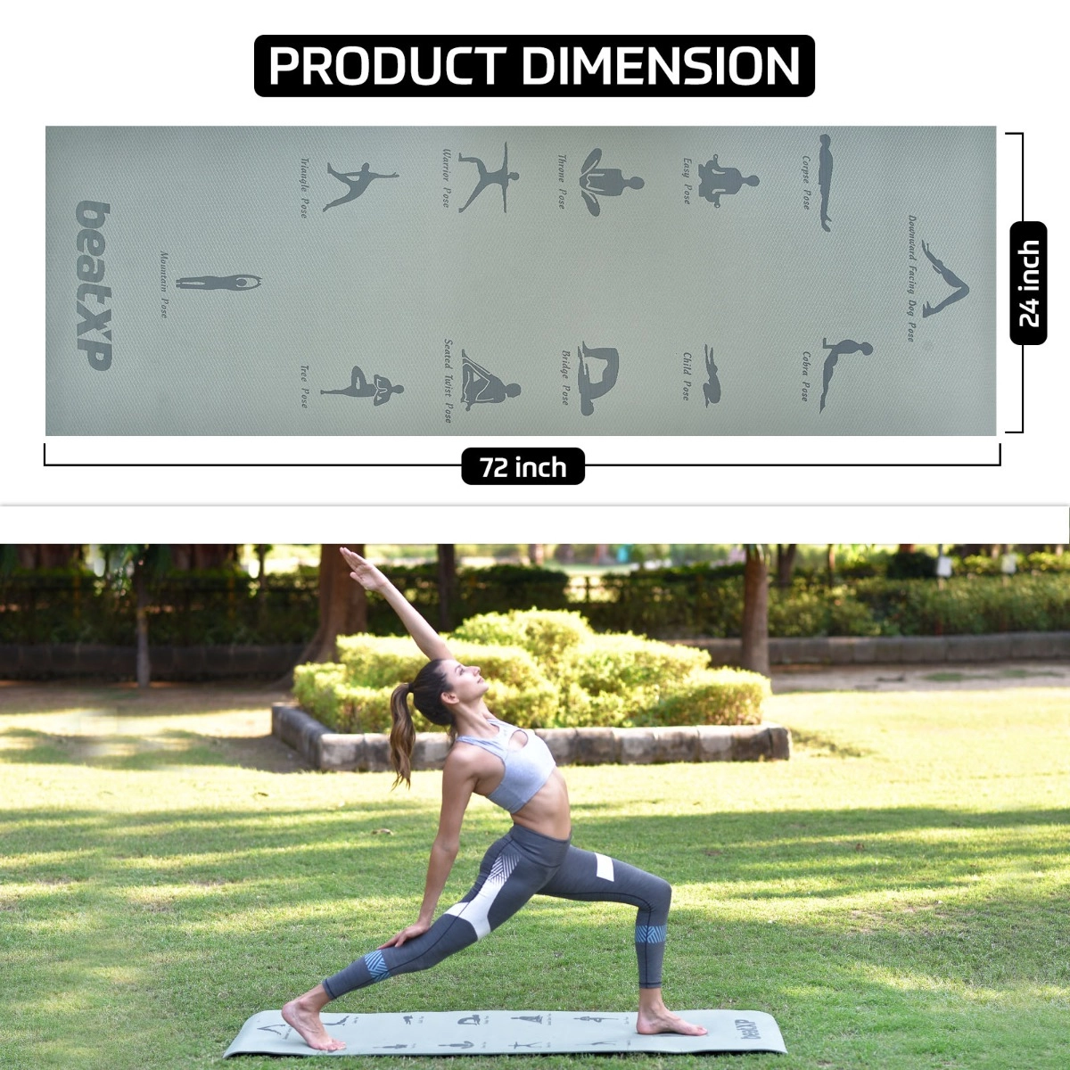 Yoga Asan Yoga Mat by beatXP| 6mm | Exercise Mat