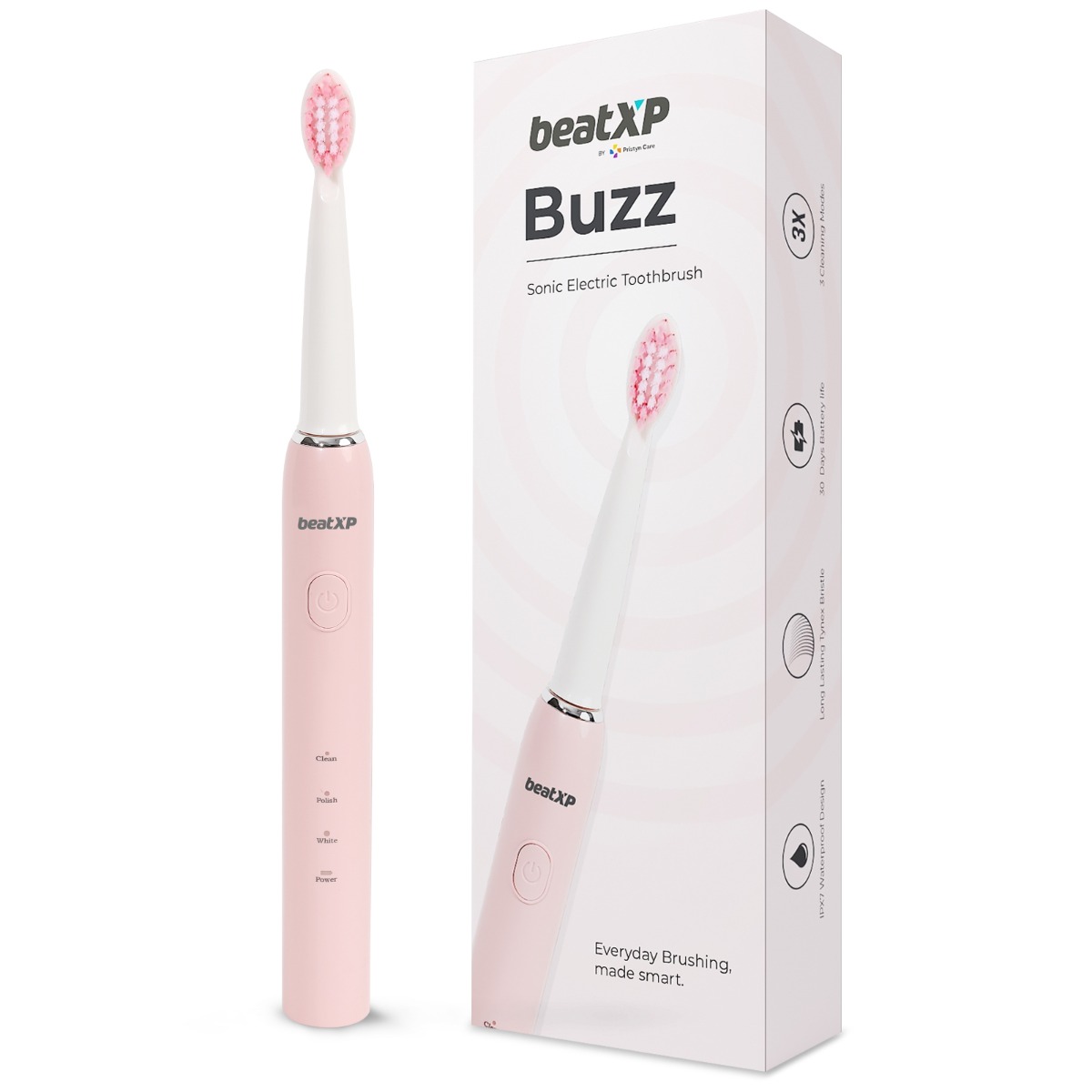 Buzz Electric Rechargeable Toothbrush Pink colour